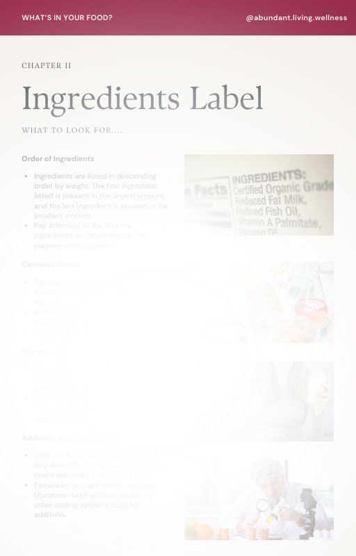 Understanding Food Labels - How to Guide - Digital Ebook - Etsy