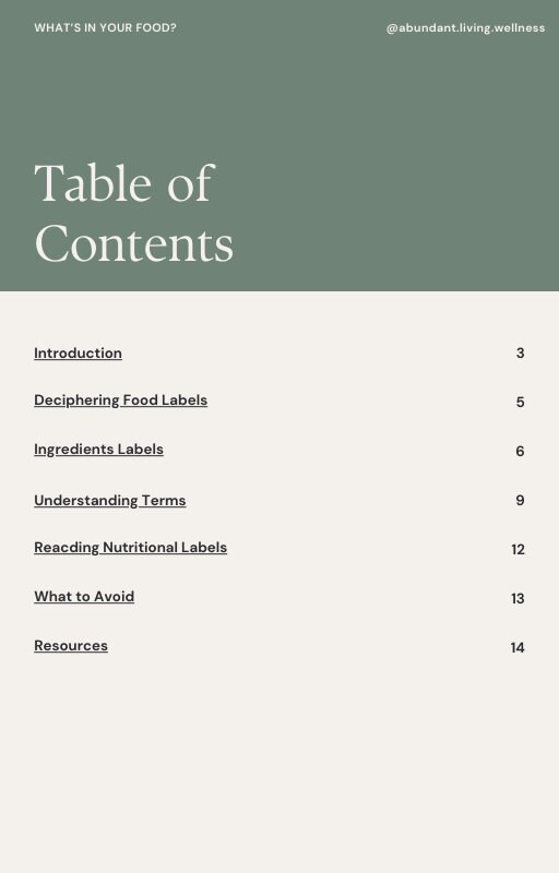 Understanding Food Labels - How to Guide - Digital Ebook - Etsy