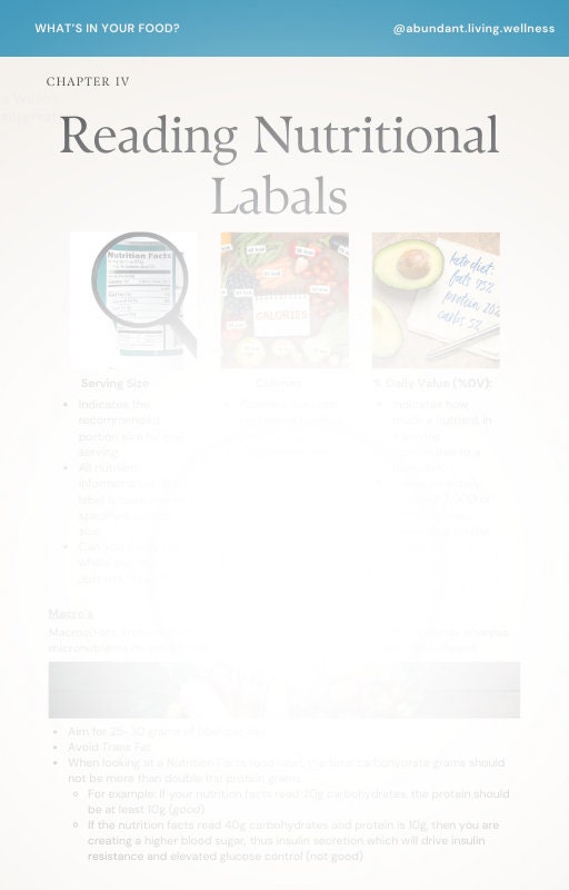 Understanding Food Labels - How to Guide - Digital Ebook - Etsy