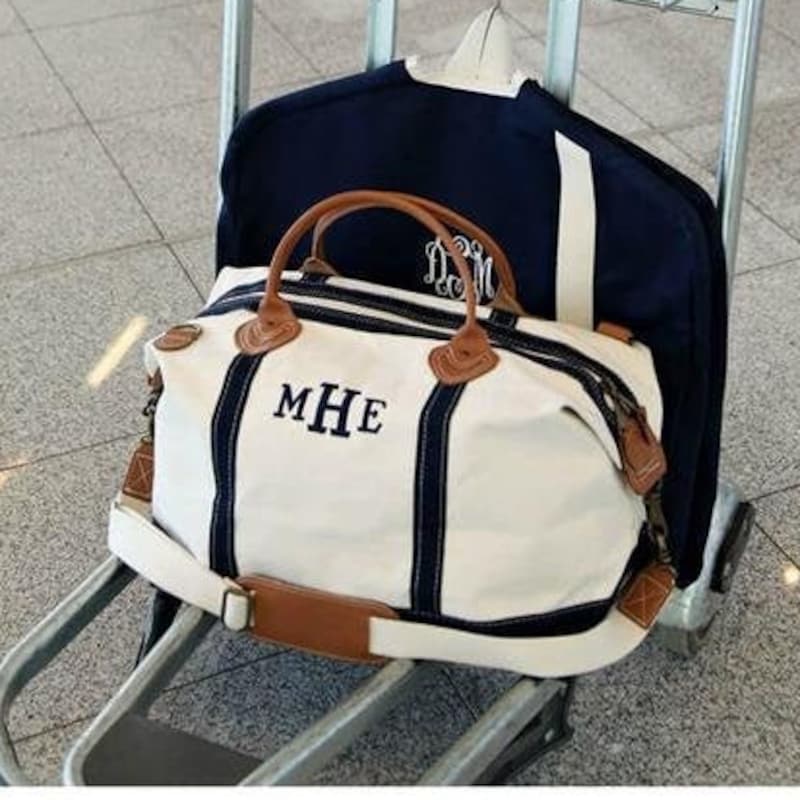 Monogrammed Weekender Bag - Etsy