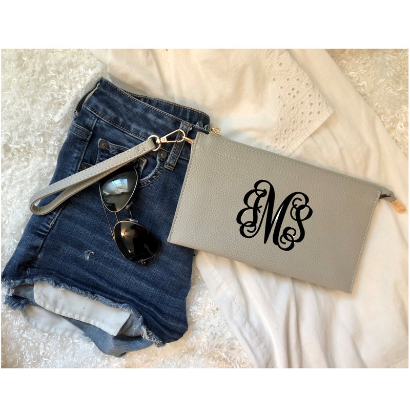 Monogram Clutch - Etsy