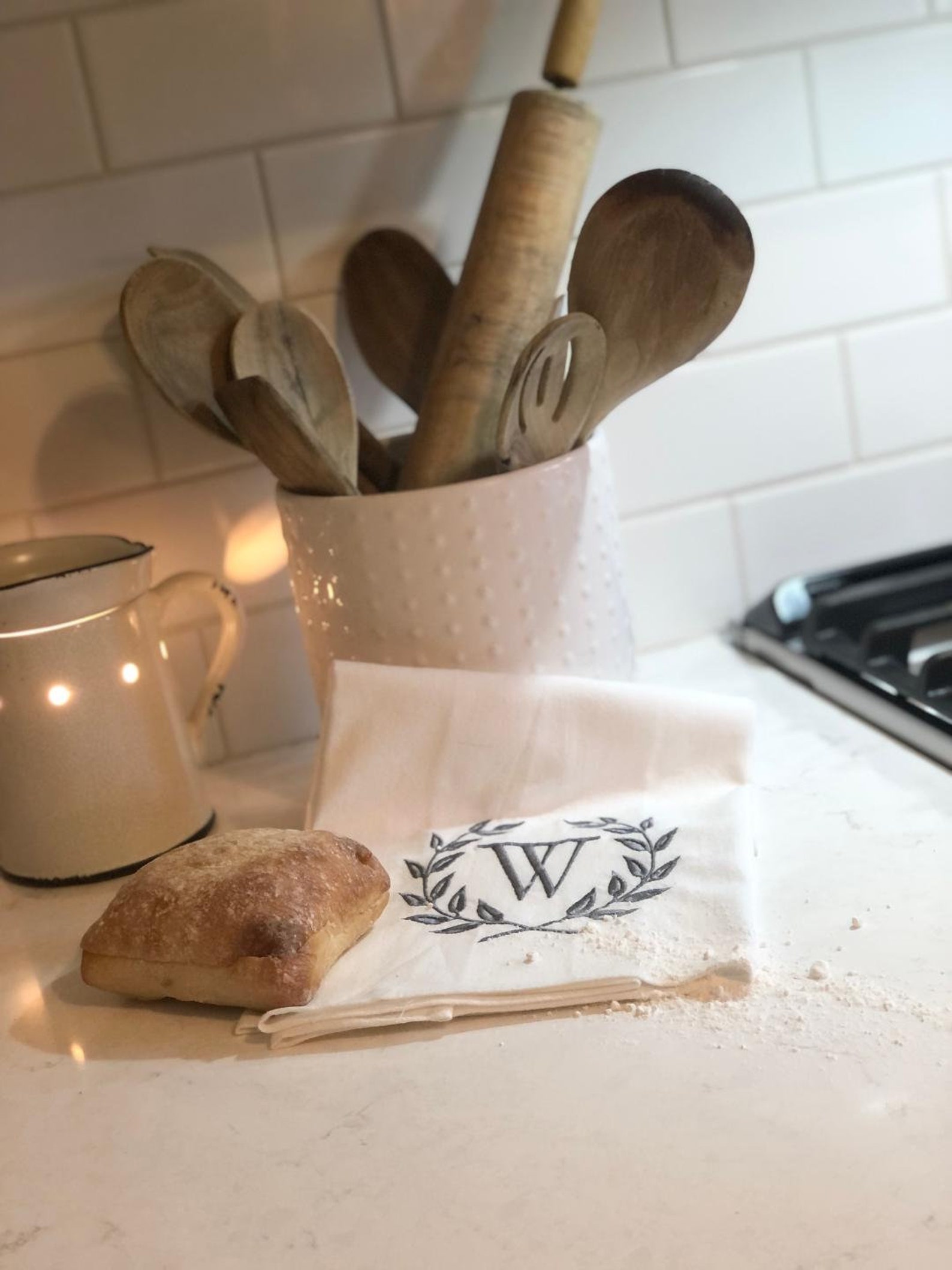 Personalized Tea Towel Monogrammed Flour Sack Towel - Etsy