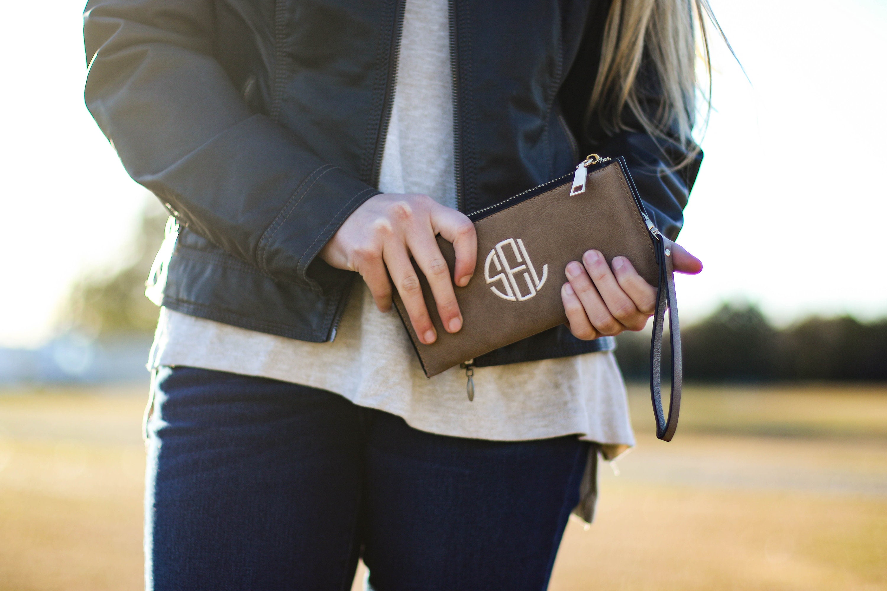 Monogrammed Wristlet Wallet Personalized Wristlet Wallet - Etsy