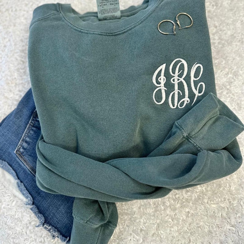 Monogram Sweatshirt - Etsy