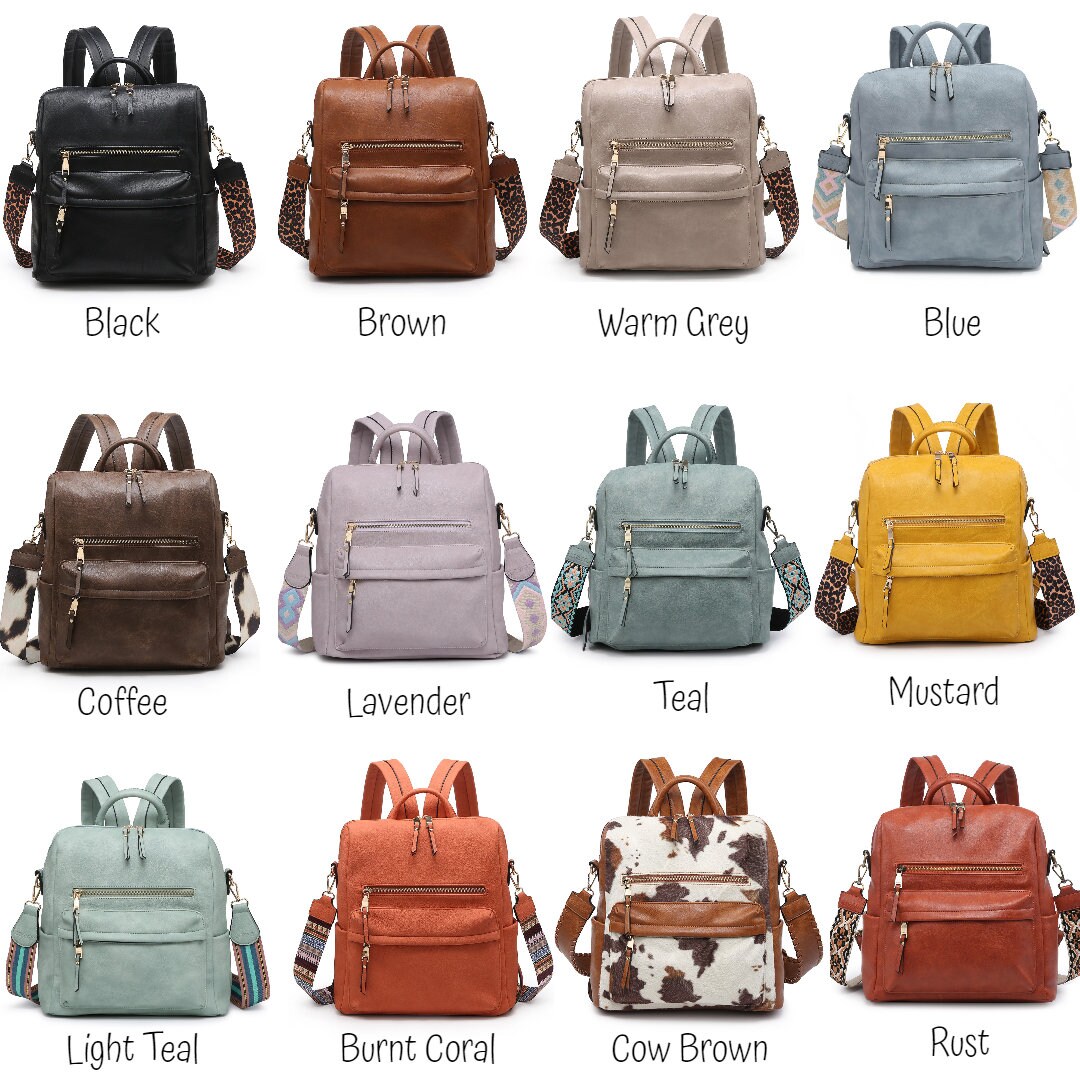 Monogrammed Guitar Strap Backpack Monogram Backpack Purse - Etsy