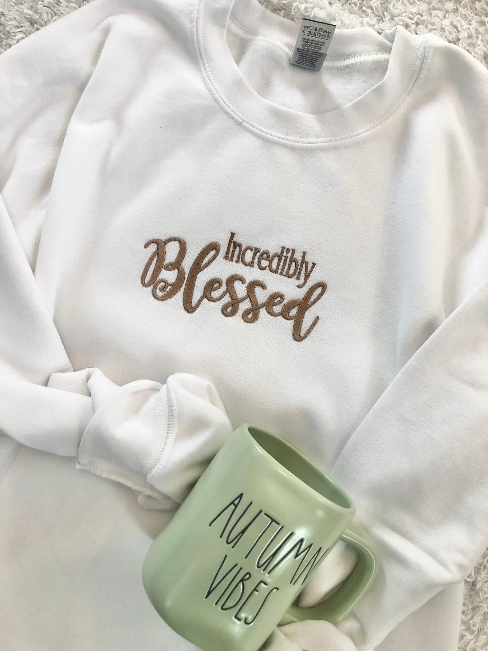 Embroidered Blessed Sweatshirt - Incredibly Blessed Crewneck ...