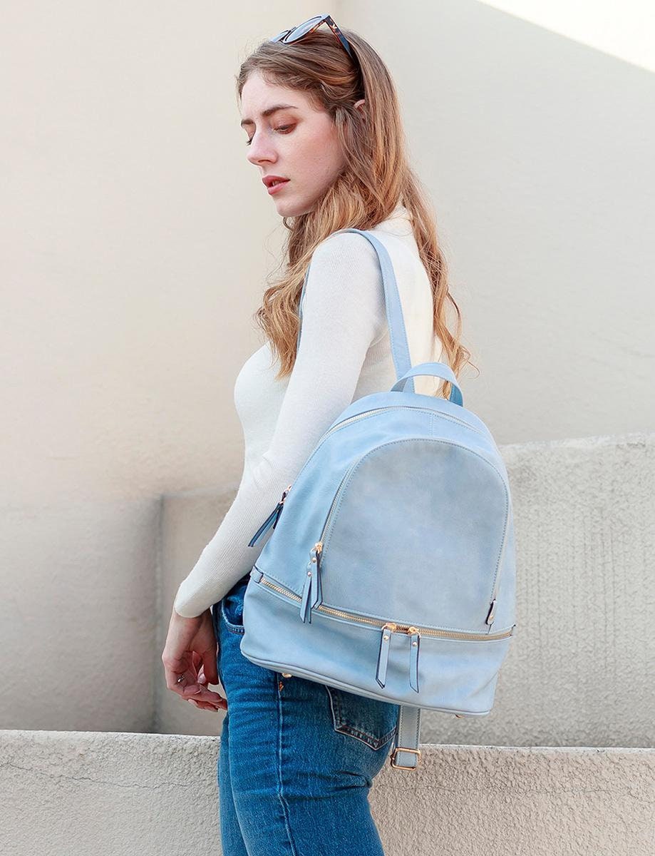 Monogrammed Backpack Purse Personalized Leather Backpack - Etsy