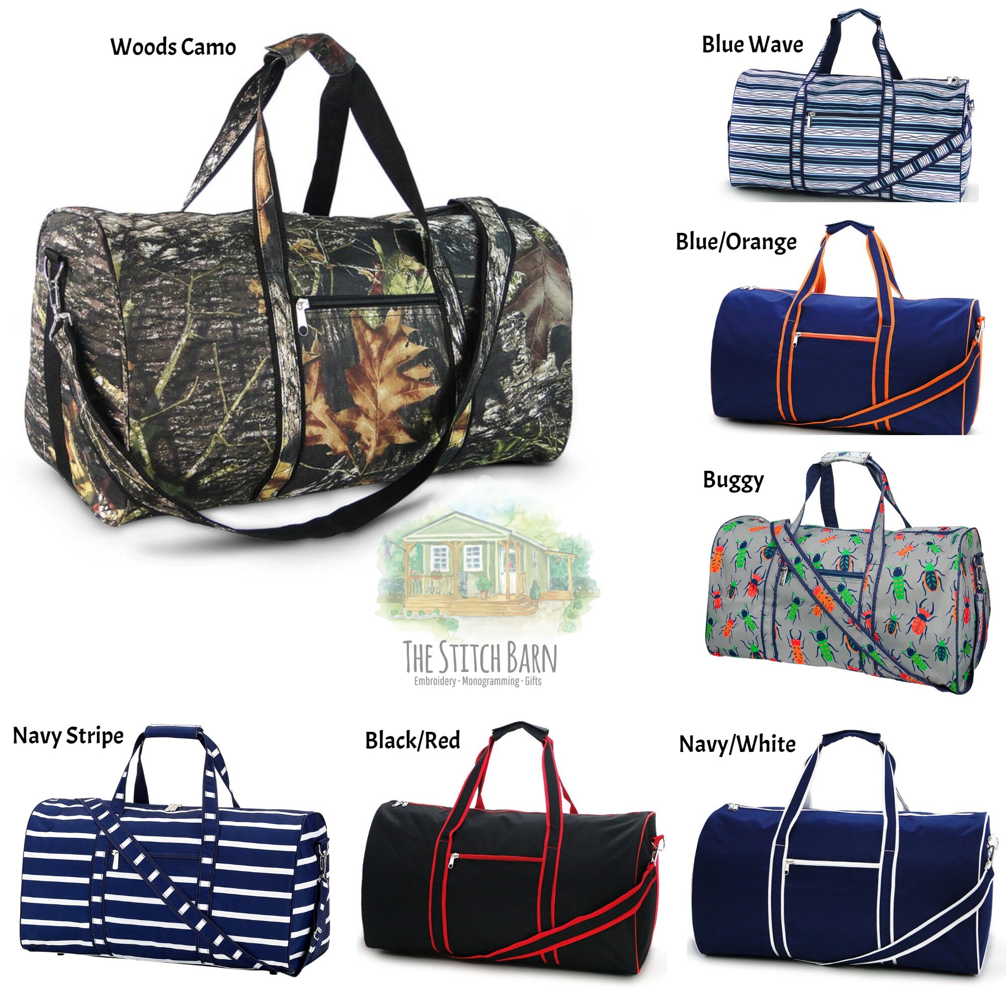 Monogrammed Boy's Duffel Bag Personalized Boys Duffel - Etsy