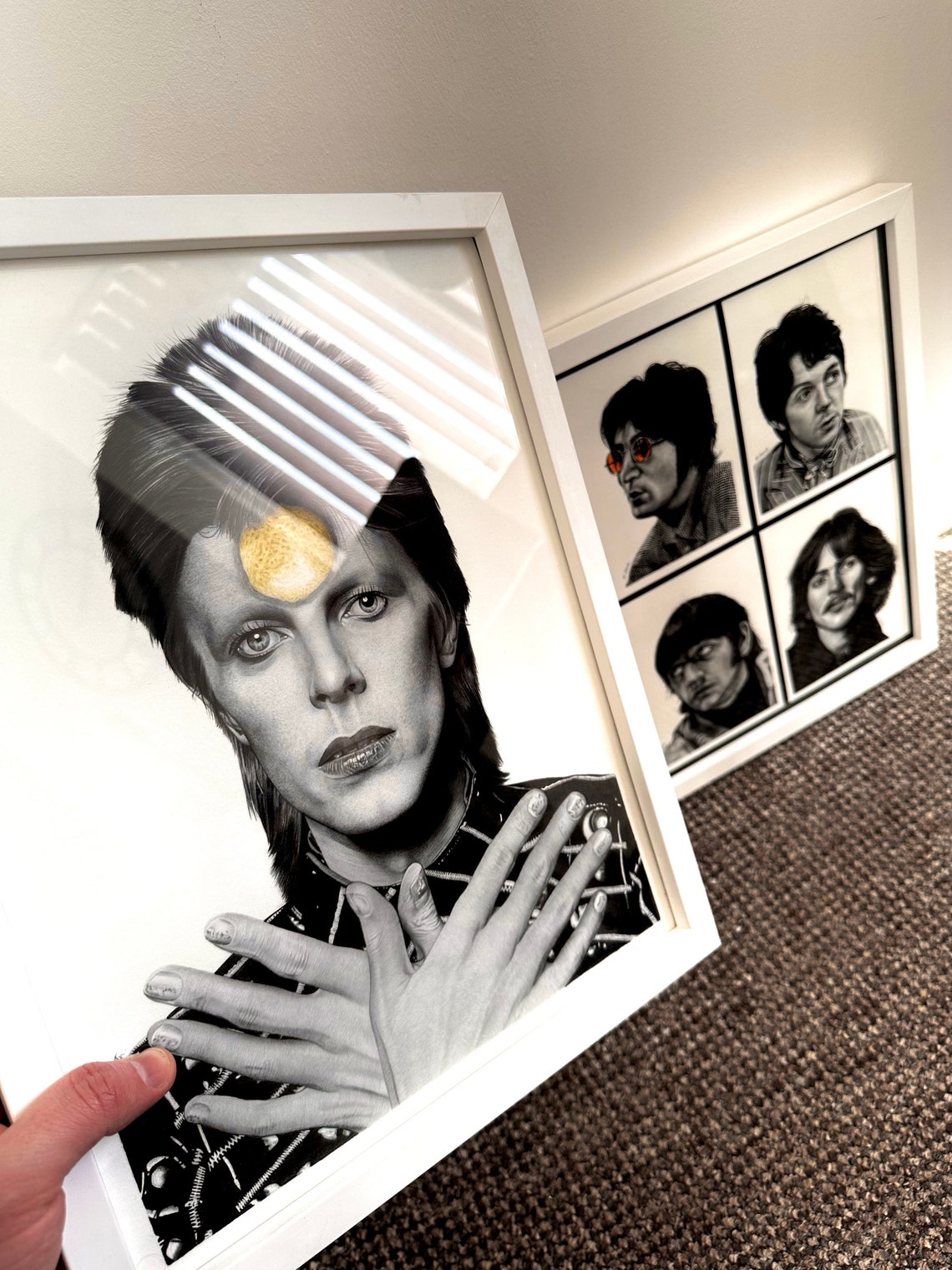 David Bowie 1973 Drawing Giclée Print - Etsy