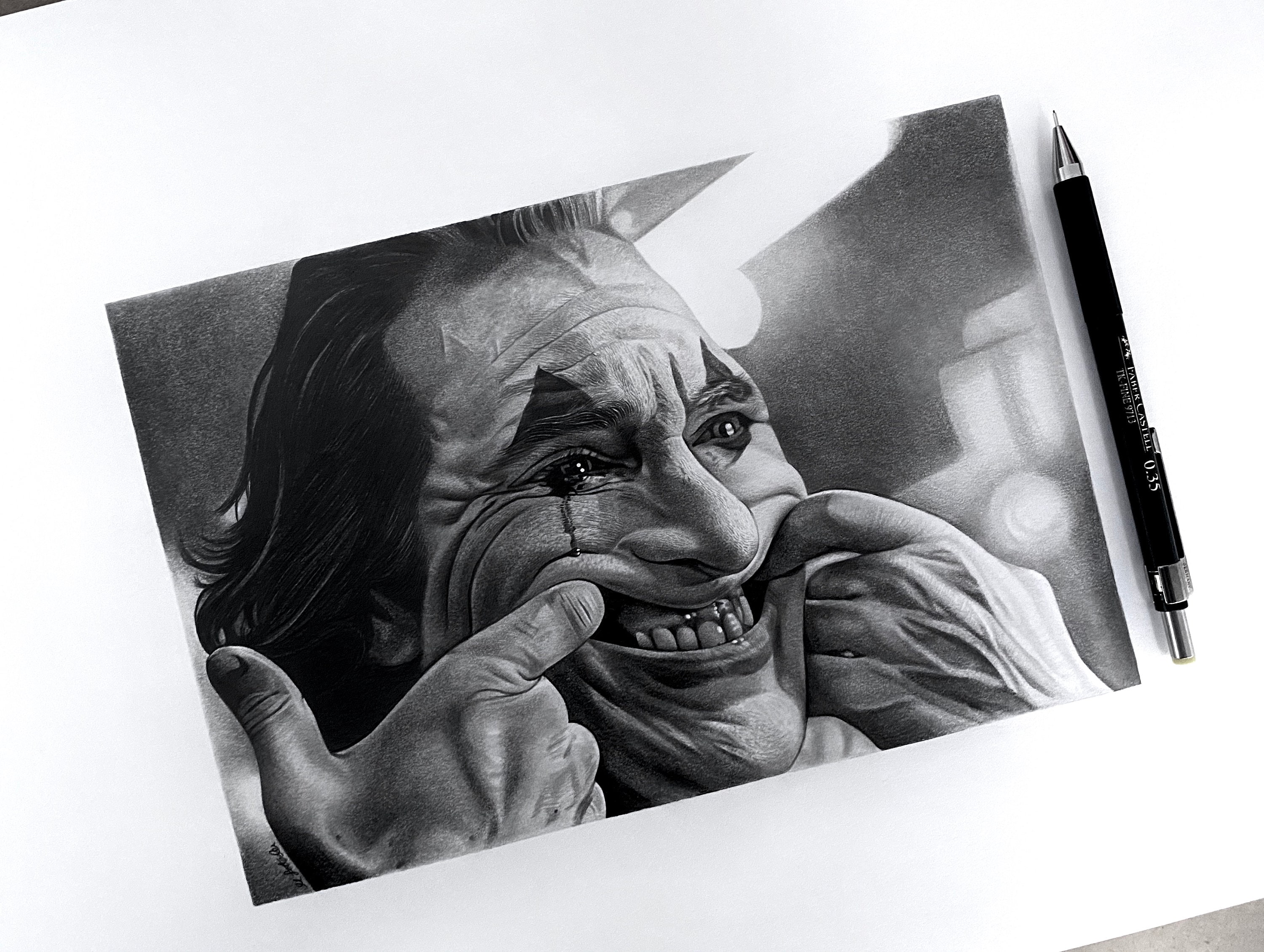 Joker Drawing Giclée Print - Etsy