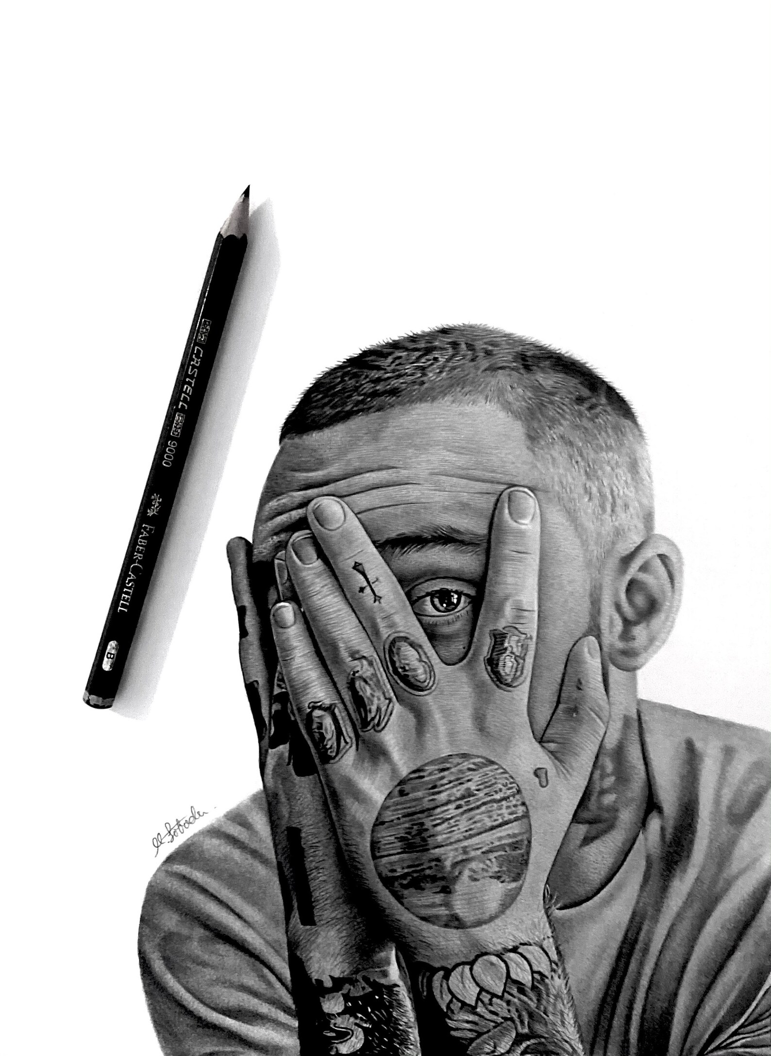 Mac Miller Drawing Giclée Print - Etsy