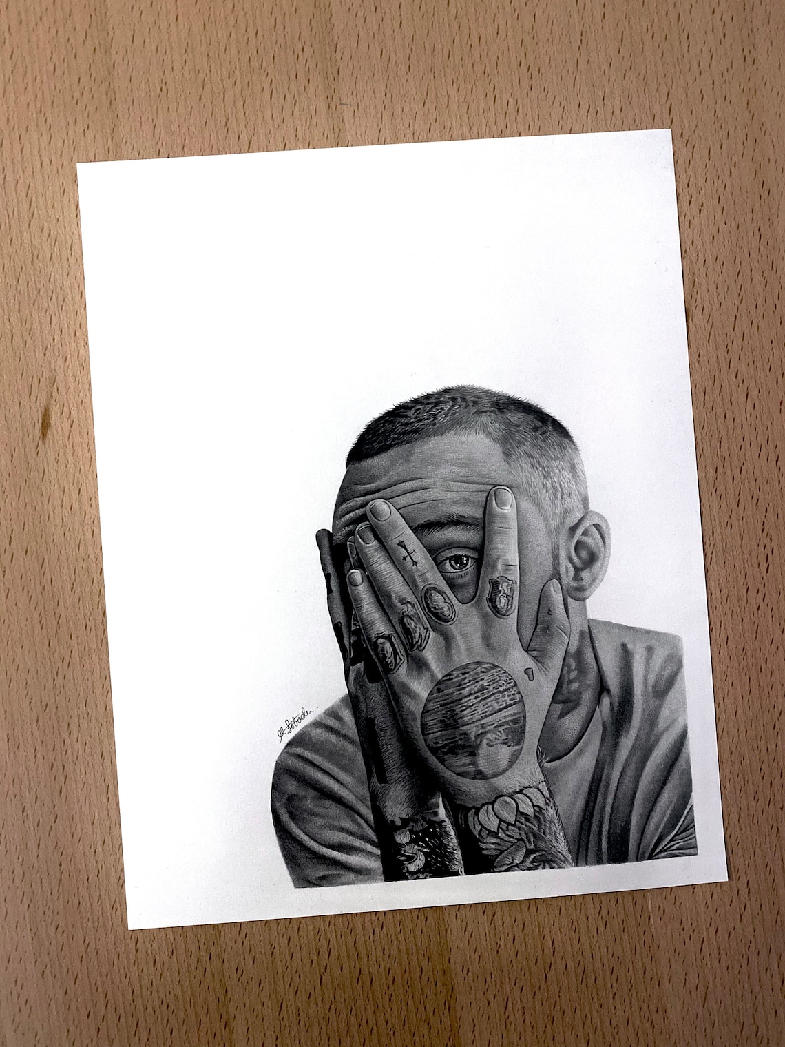 Mac Miller Drawing Giclée Print - Etsy