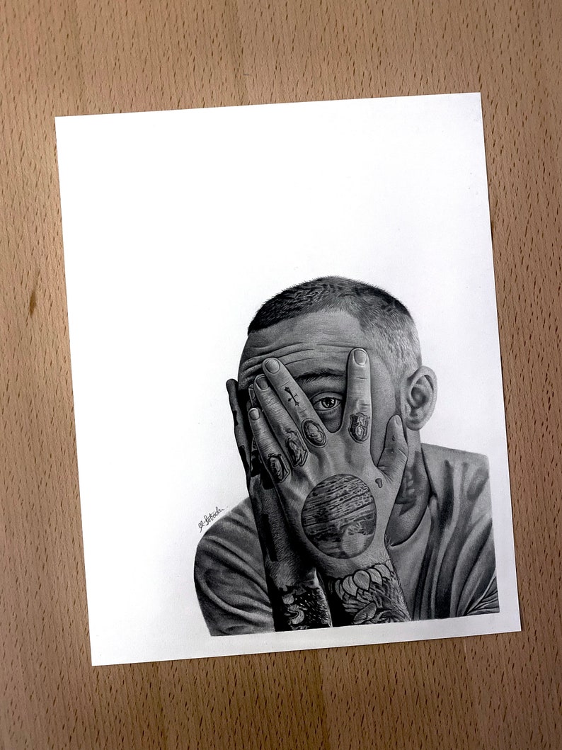 Mac Miller Drawing Giclée Print - Etsy
