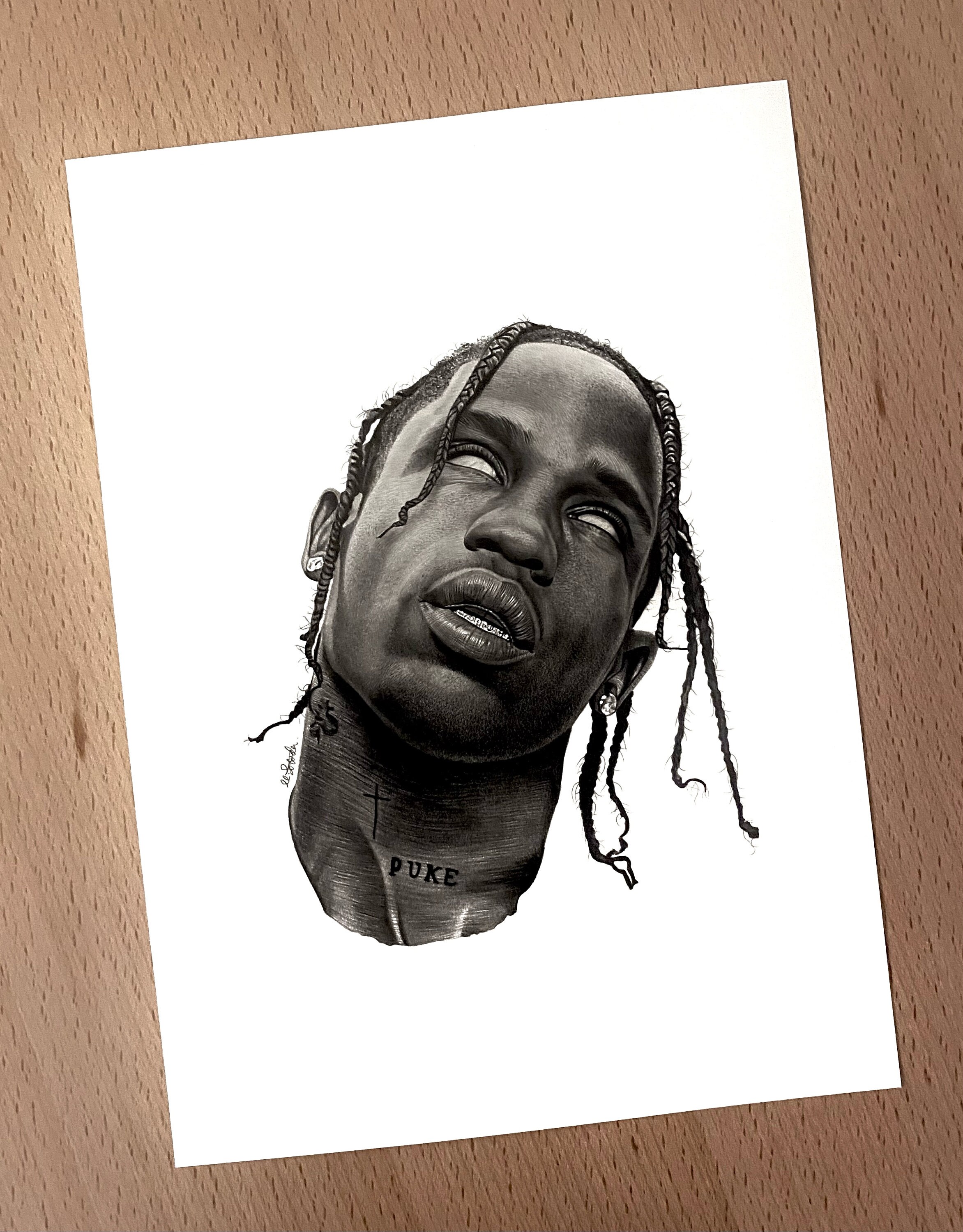 Travis Scott Drawing Giclée Print - Etsy