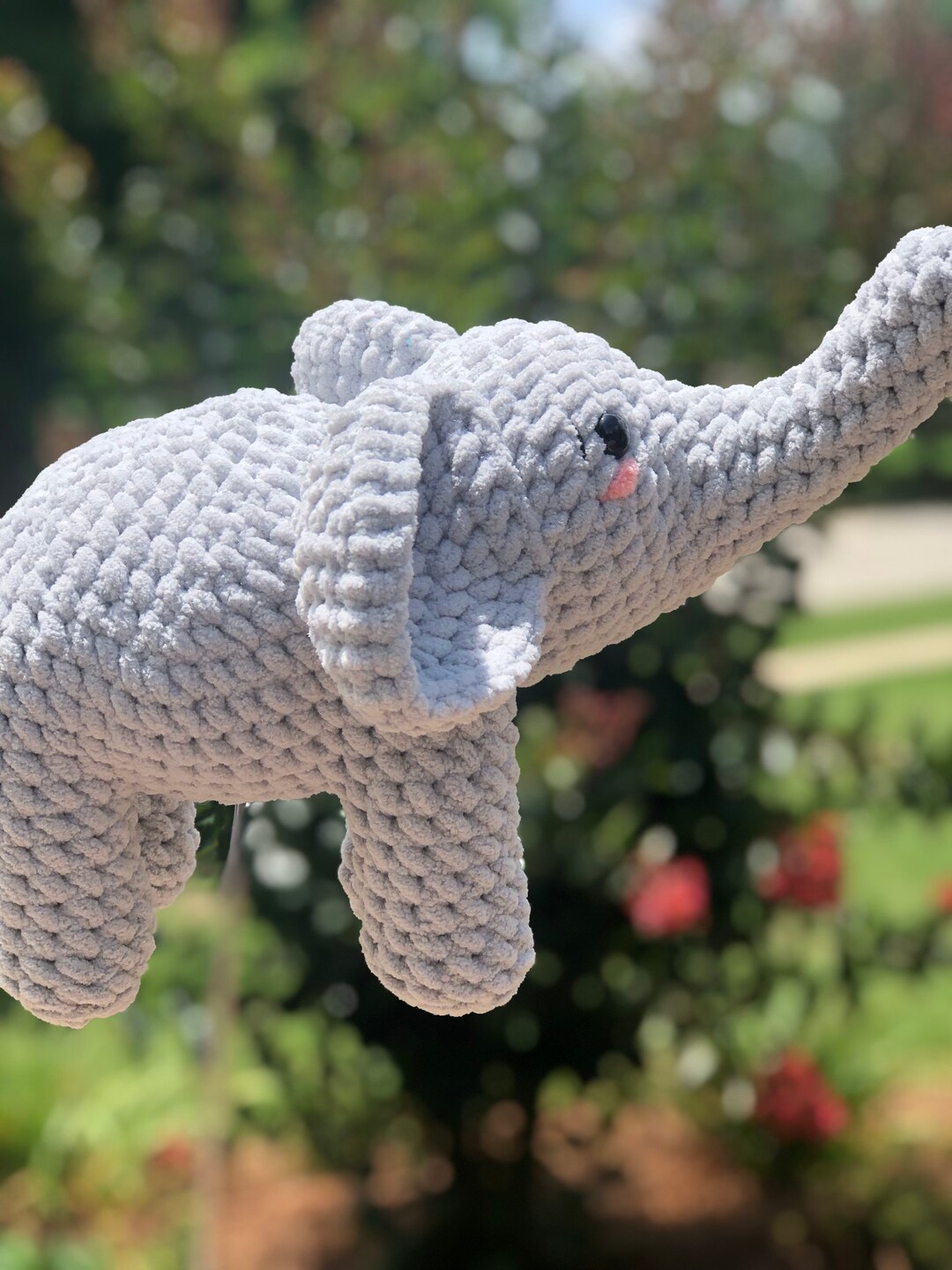 Chunky Crochet Elephant Amigurumi Plushie - Etsy