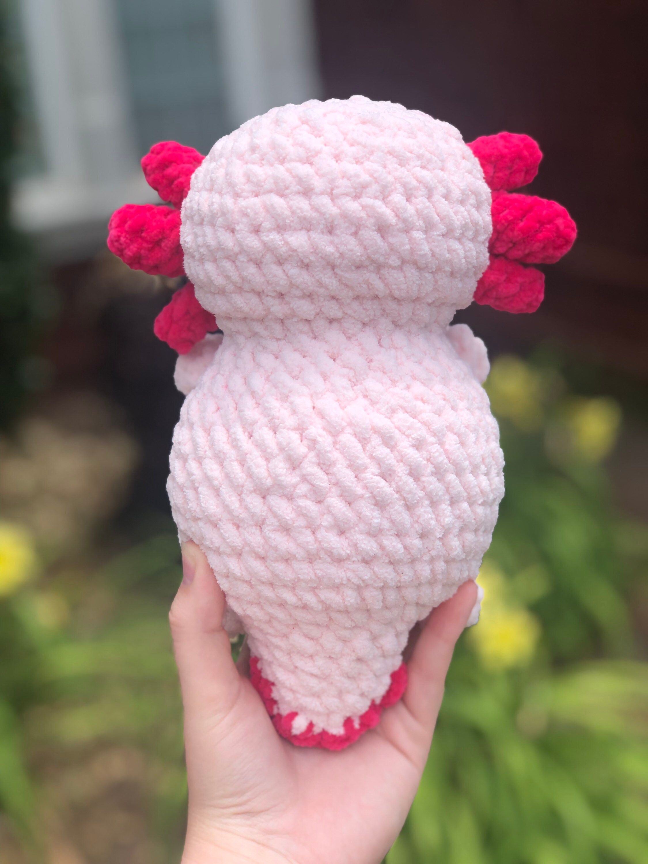 Chunky crochet axolotl plushie | Etsy