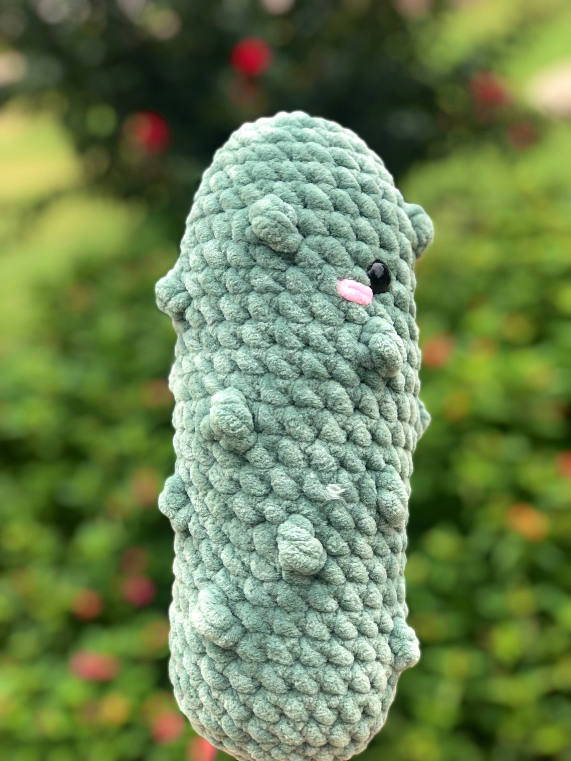Chunky Crochet Pickle Plushie - Etsy