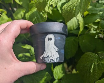 Ghost Planter, Glow in the Dark Planter, Haunted Garden, Halloween ...