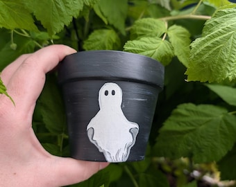 Ghost Planter, Glow in the Dark Planter, Haunted Garden, Halloween ...