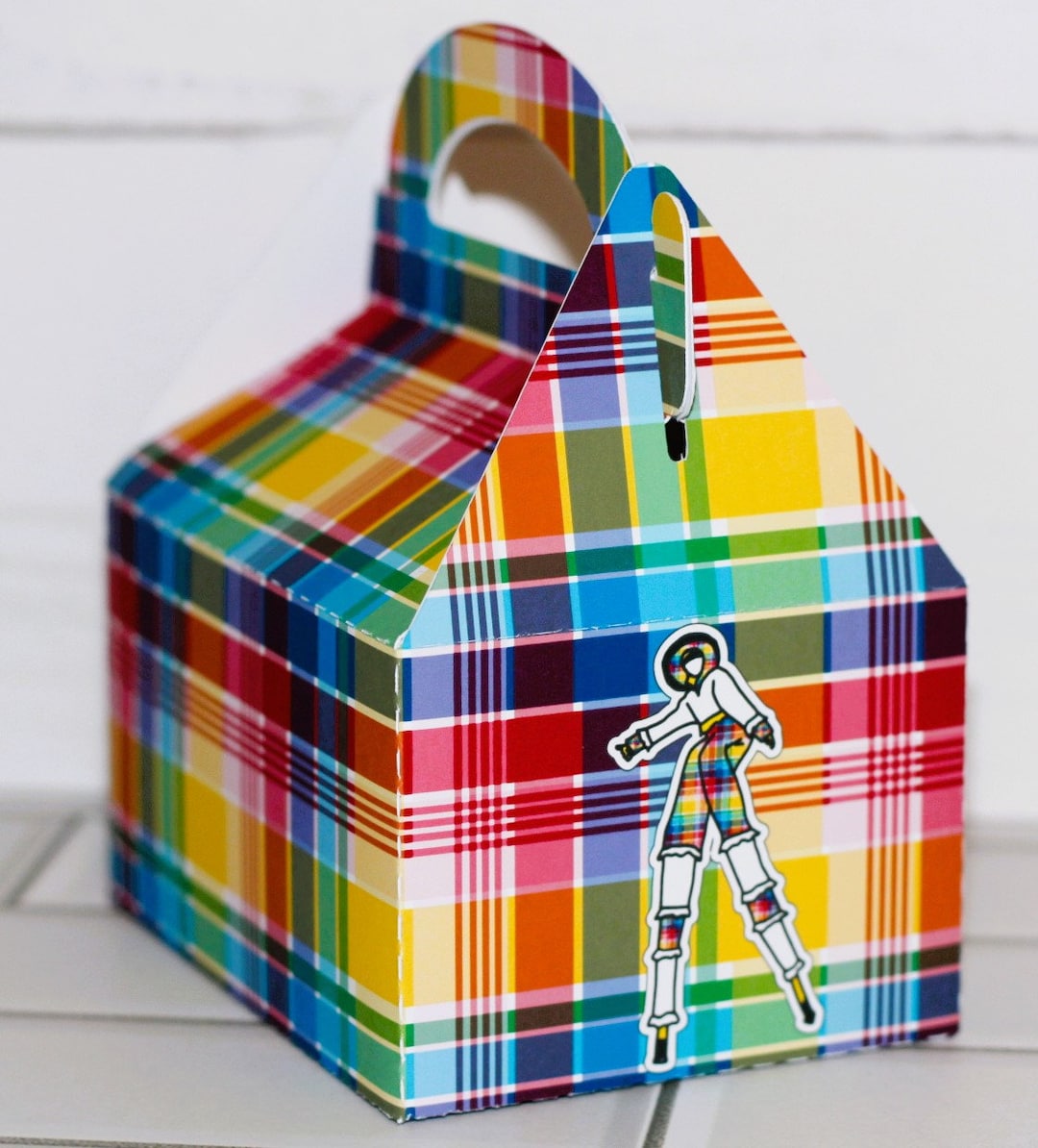 Gift Box USVI Madras With Moko Jumbie - Etsy