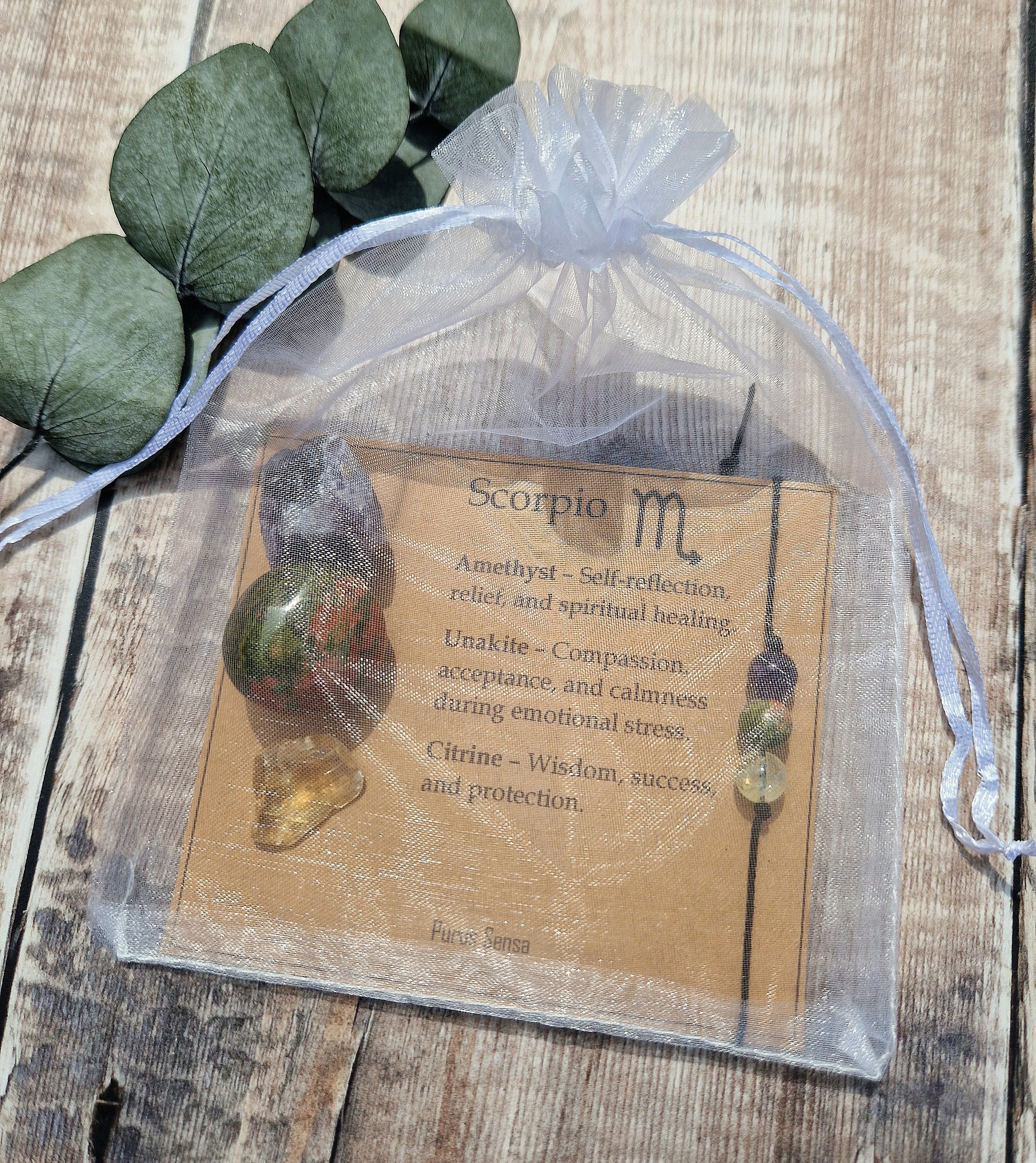 SCORPIO Crystal Set. Scorpio Gift. Crystal Gift for Scorpio. Zodiac ...