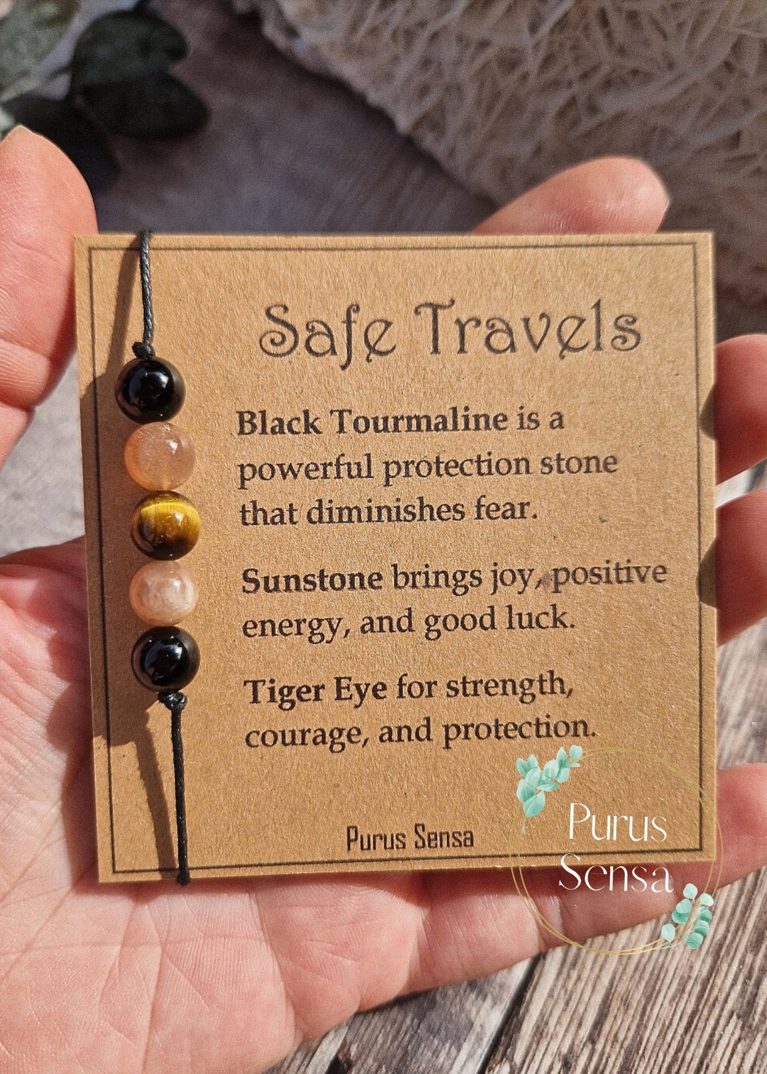 Safe Travels Crystal Bracelet / Anklet. Crystal for Travel. Gift for ...