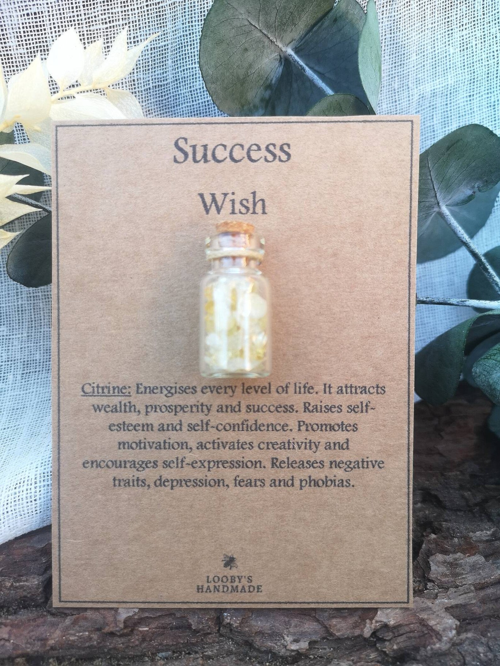Crystal Wish Bottle. Wish Jar. Mini Bottle of Crystals for - Etsy