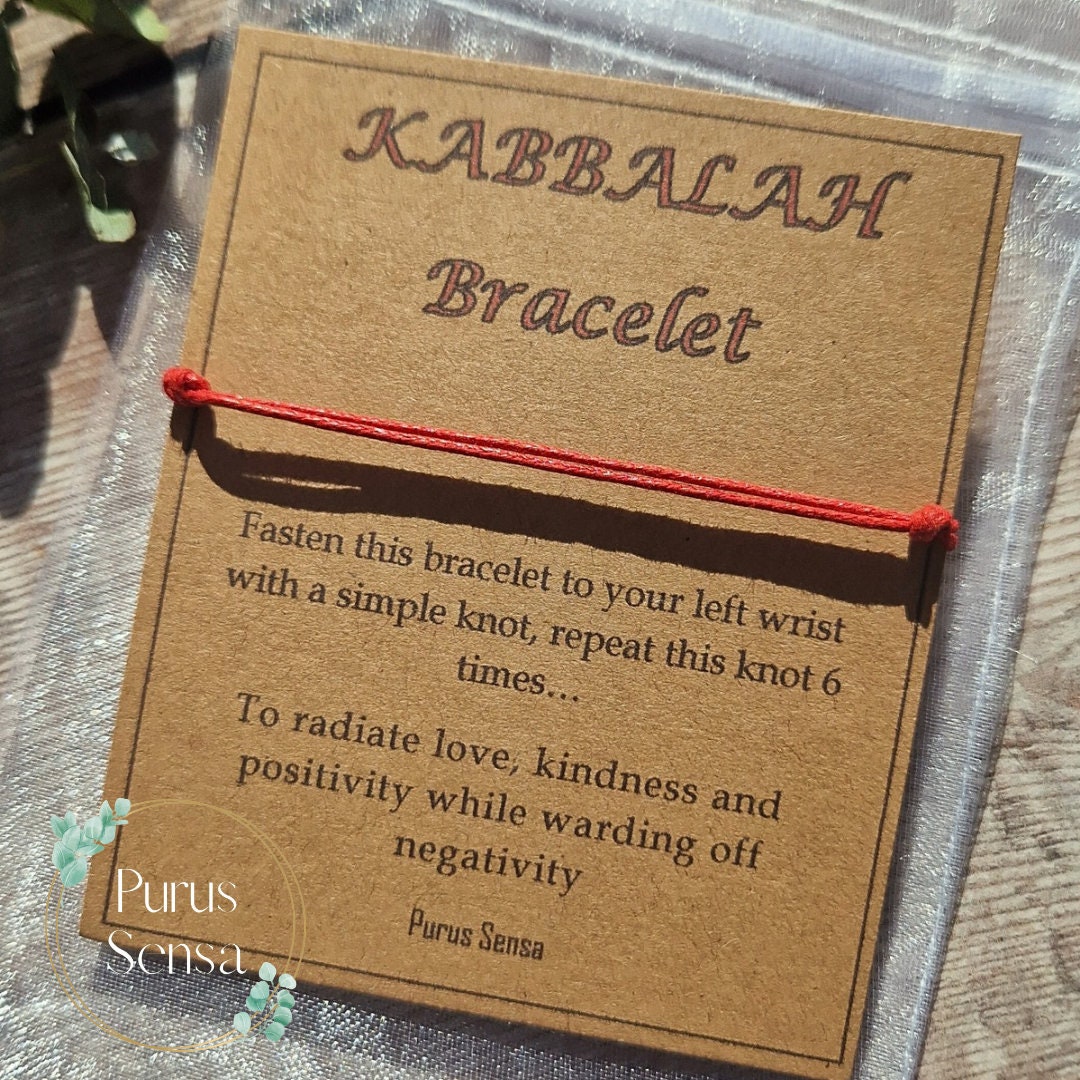 Red Kabbalah Bracelet. Red String. Positivity Protection Cord Bracelet ...