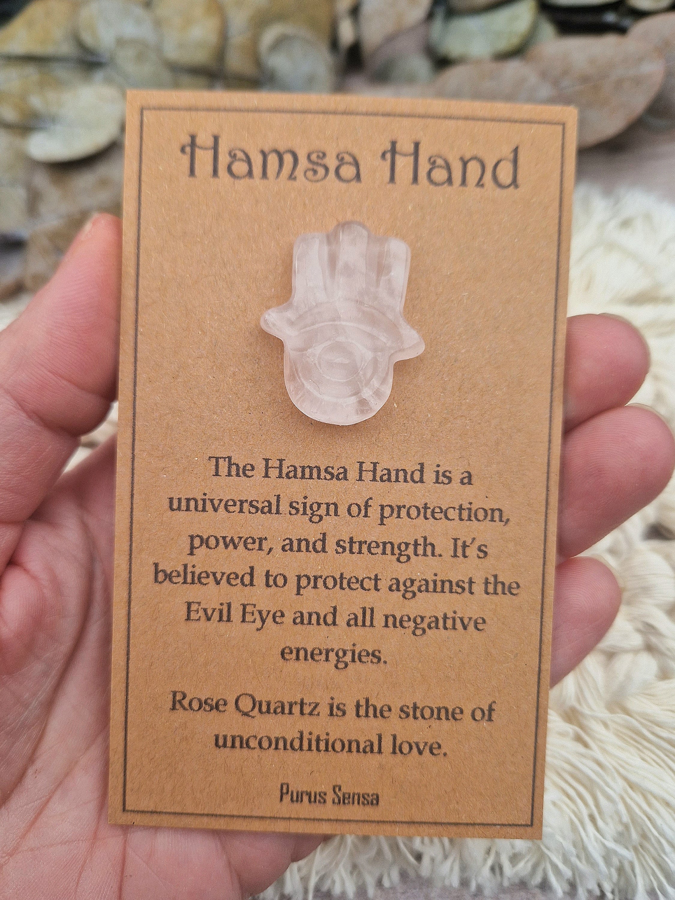 Hamsa Hand Protection Gift. Protection Crystal. Hand of Fatima. Evil ...