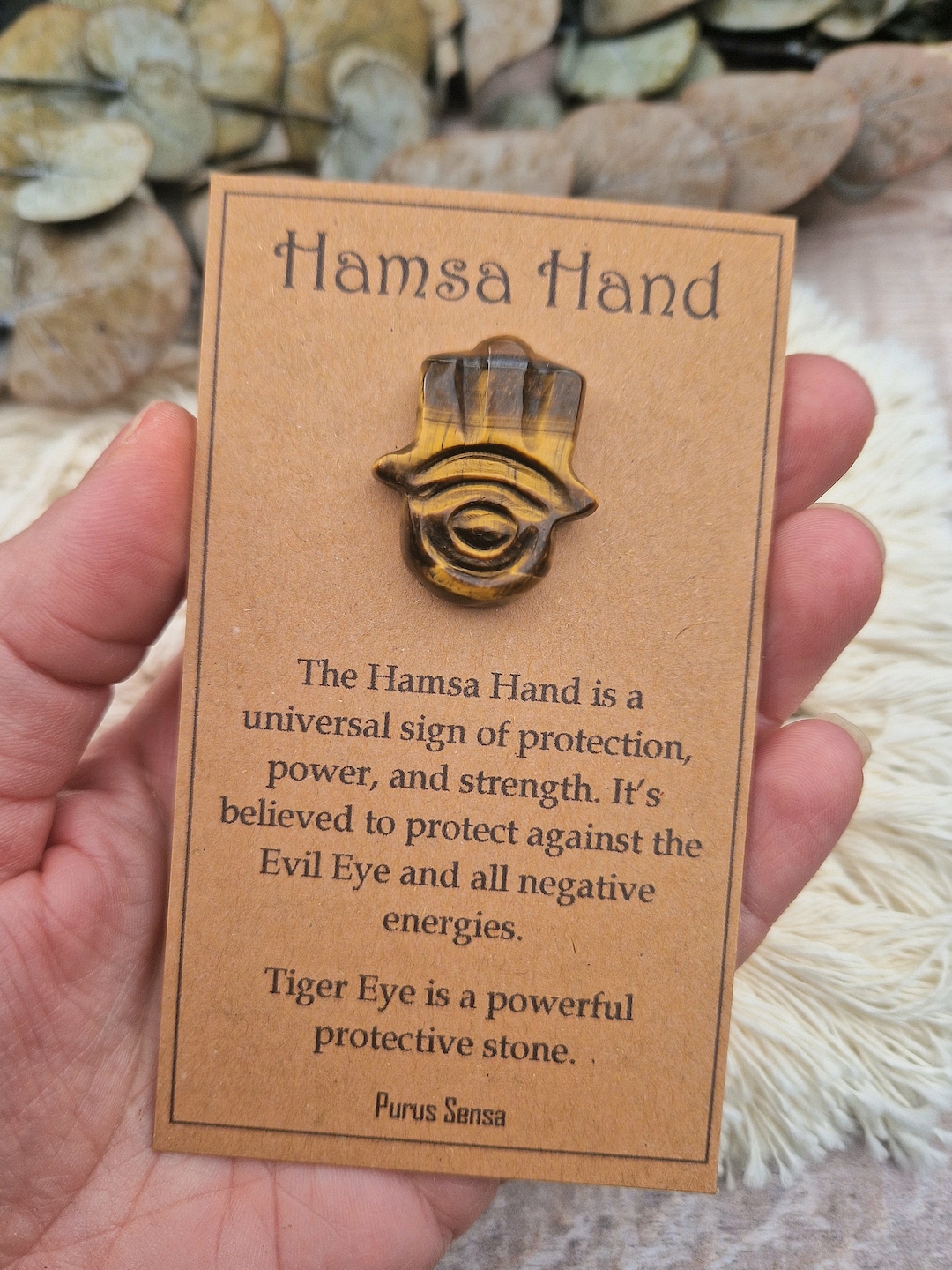 Hamsa Hand Protection Gift. Protection Crystal. Hand of Fatima. Evil ...