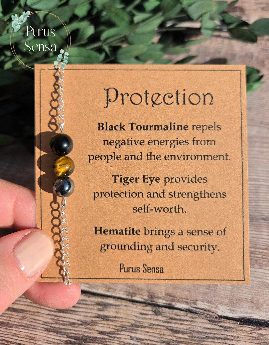 Protection Bracelet. Crystal Bracelet / Anklet for Protection. Crystal ...