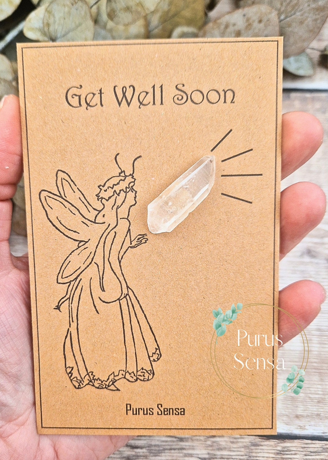 Clear Quartz Healing Crystal Wand - Get Well Gift - Etsy