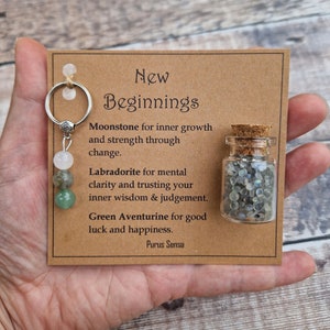 NEW BEGINNINGS. Crystal Bracelet and Wish Bottle Set for New Beginnings ...