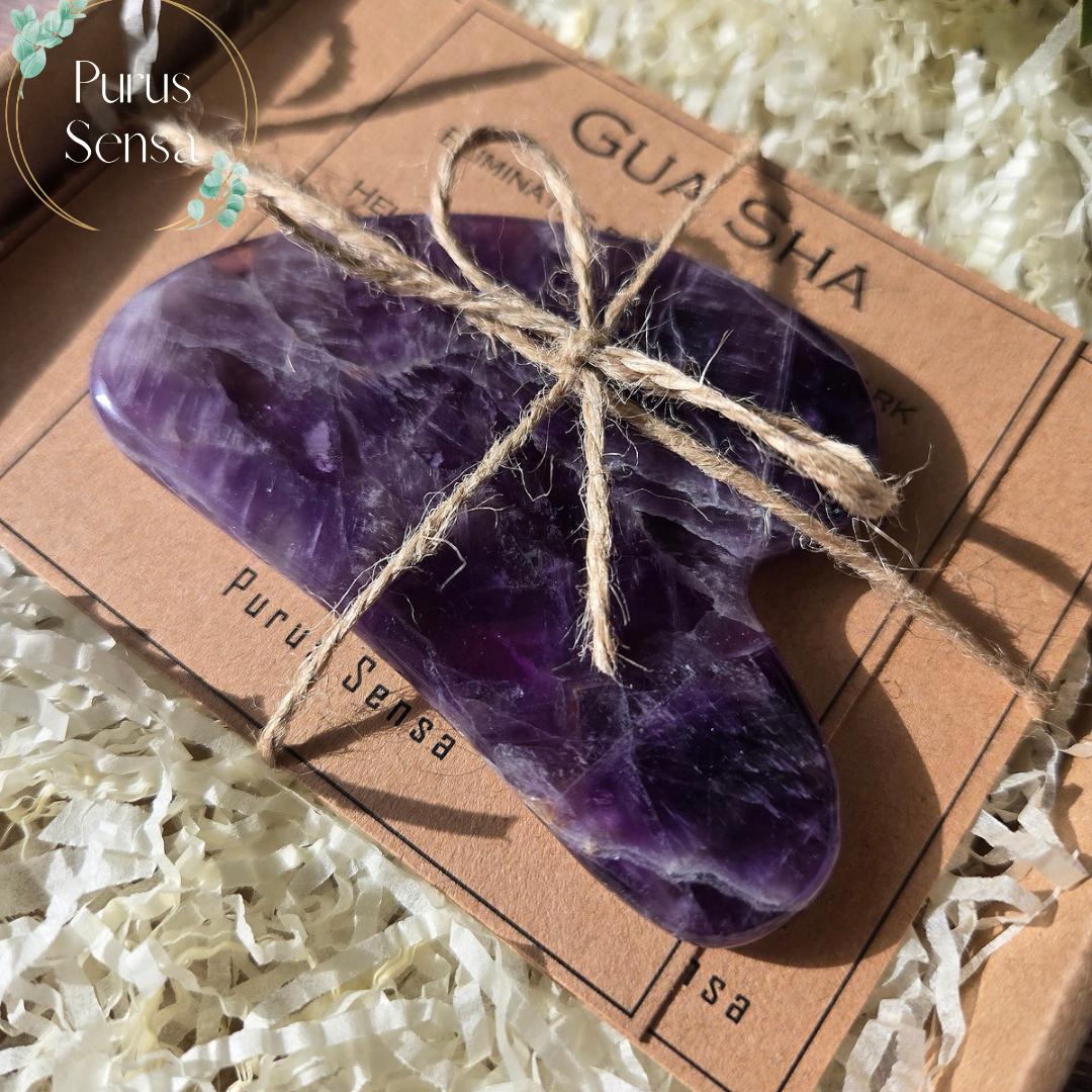 Gua Sha Gift Set. Rose Quartz Gua Sha. Dream Amethyst Gua Sha. Gift Set ...
