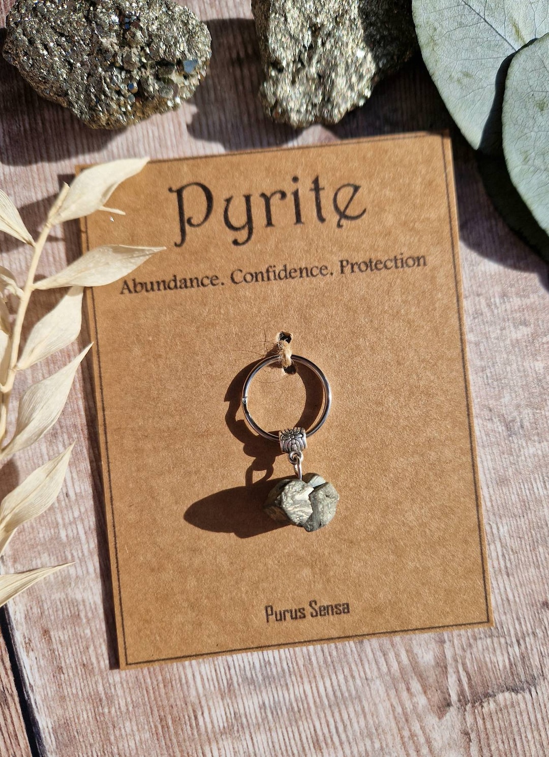 Pyrite Keyring. Pyrite Gift. Fools Gold Pyrite Keyring Gift. for ...