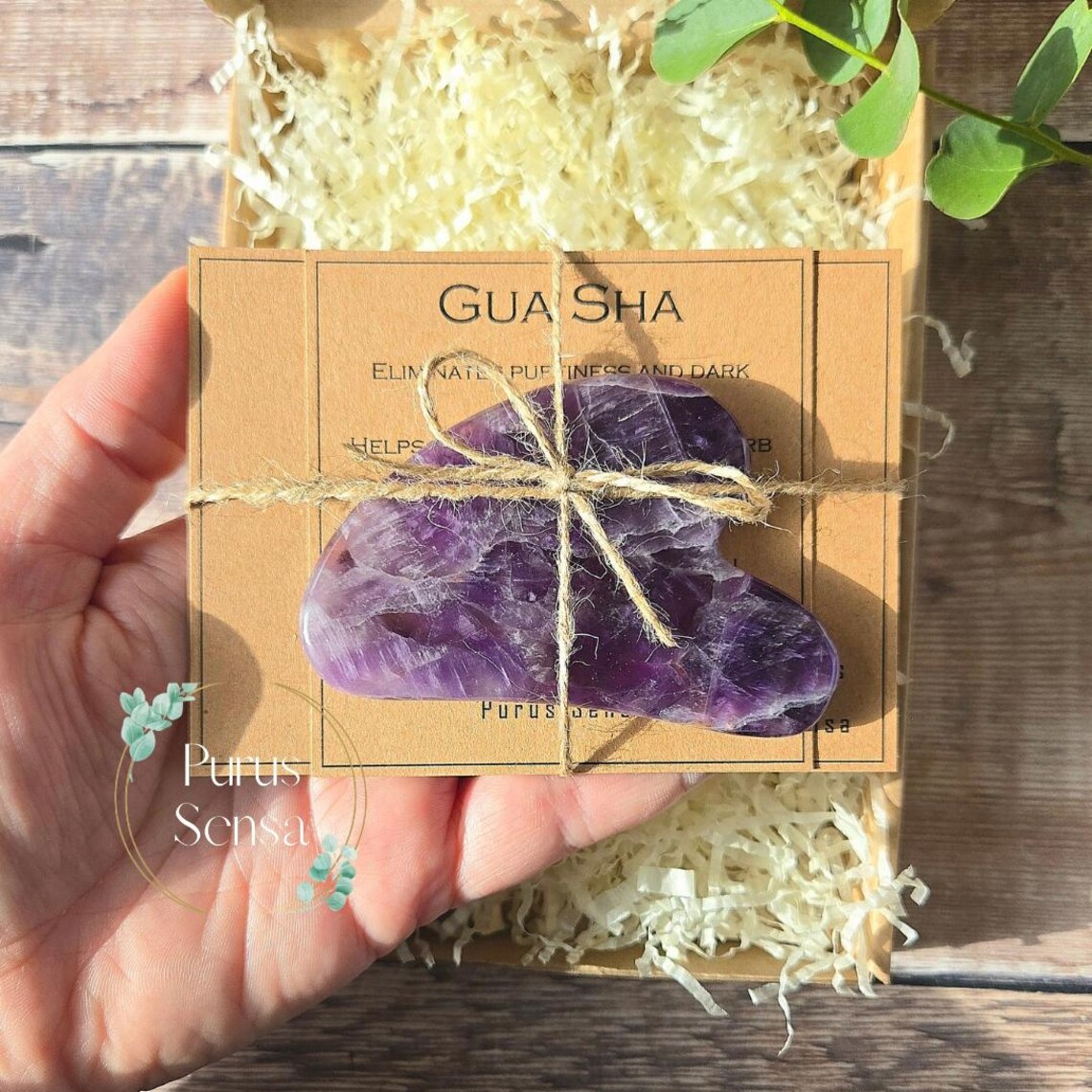 Gua Sha Gift Set. Rose Quartz Gua Sha. Dream Amethyst Gua Sha. Gift Set ...