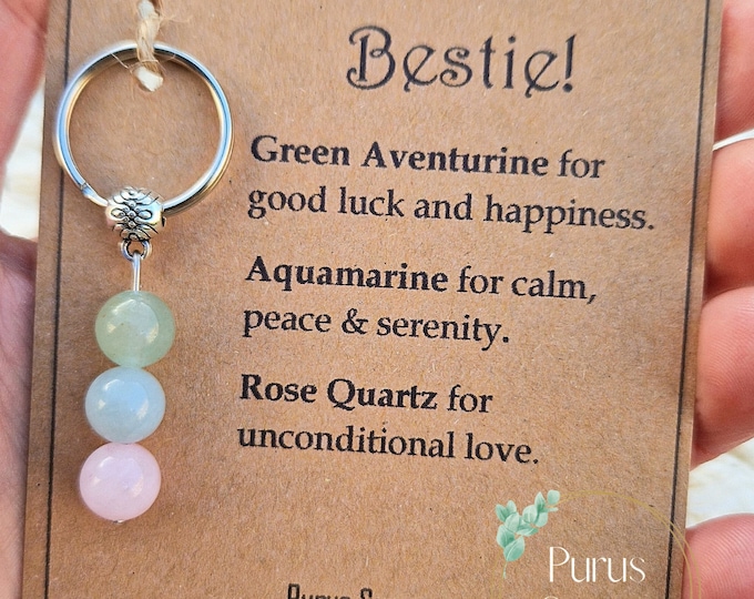 Crystal Keyring for Good Luck. Good Luck Gift. Crystals for Good Luck ...
