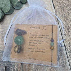 Gemini Crystal Set. Gemini Gift. Crystal Gift for Gemini. Zodiac ...