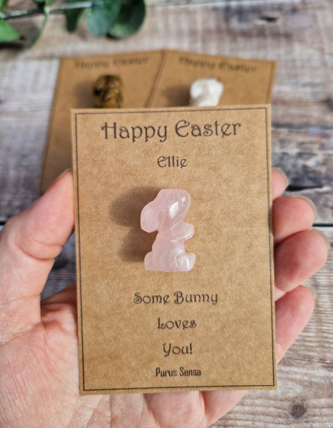 Cute Personalised Easter Gift. Crystal Easter Gift. Easter Bunny ...