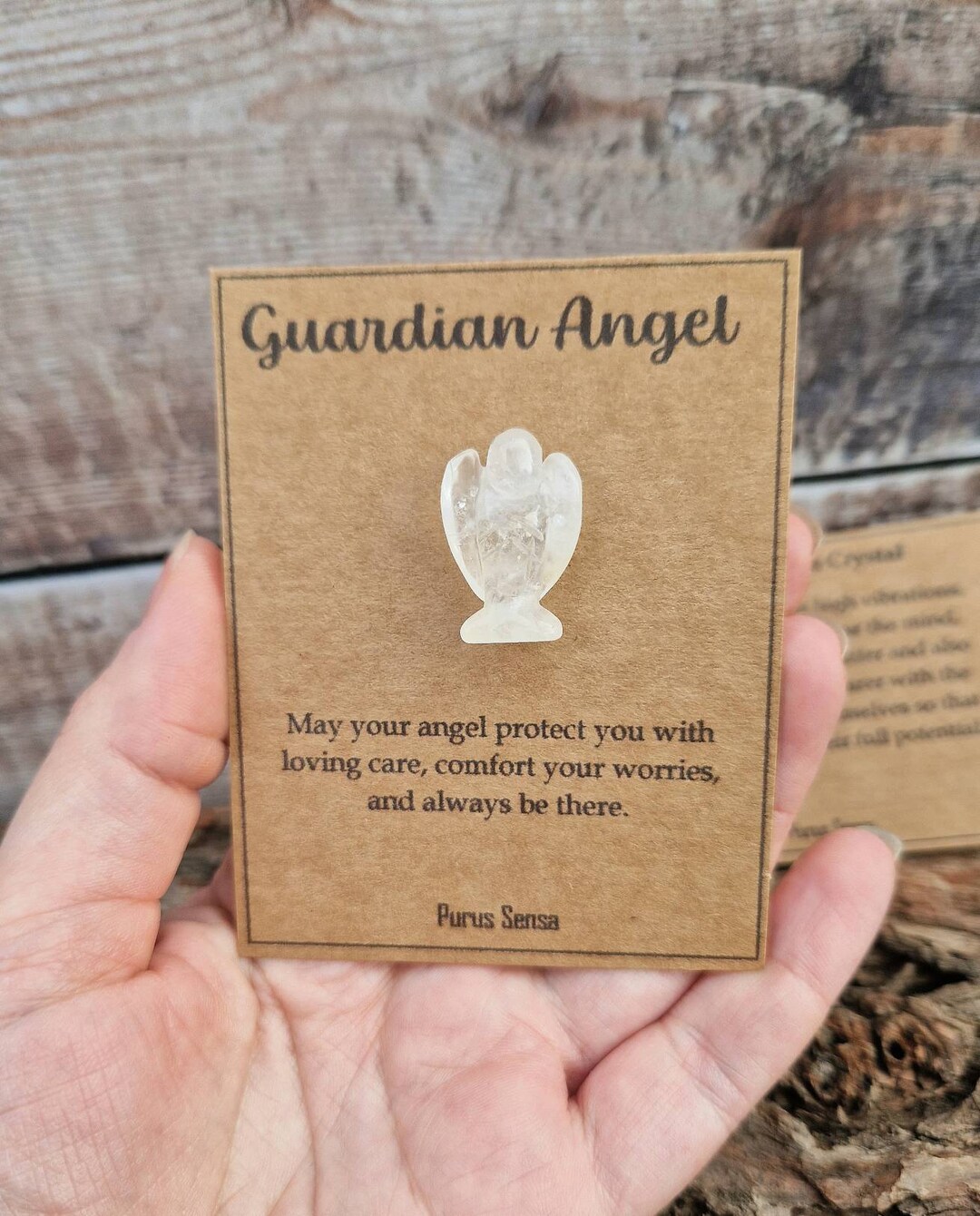 Guardian Angel Crystal Gift. Clear Quartz Angel. Spirit Angel. Crystal ...