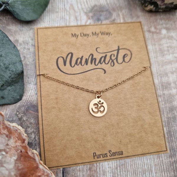 Namaste Necklace - Etsy