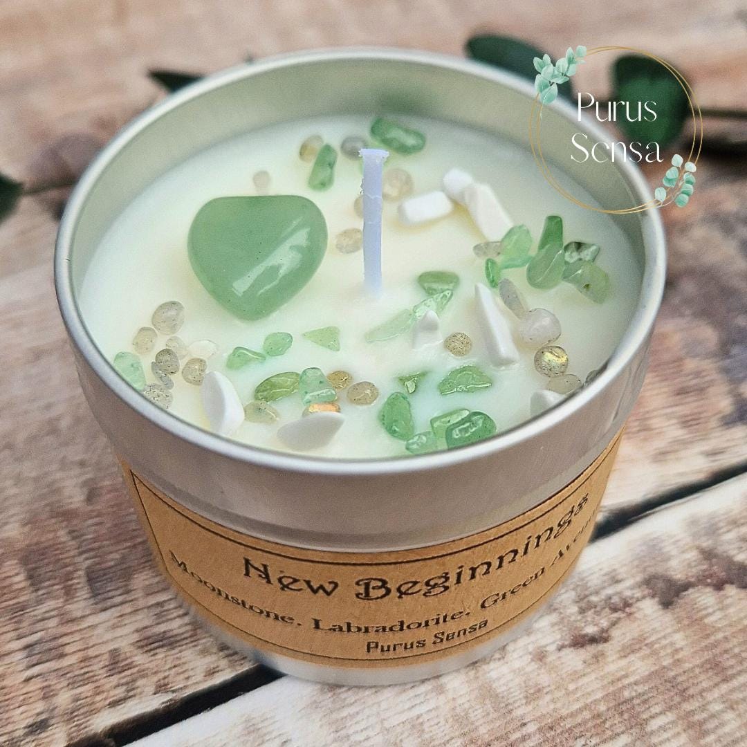 Candle for New Beginnings New Chapter Gift. New Job New School Fresh ...