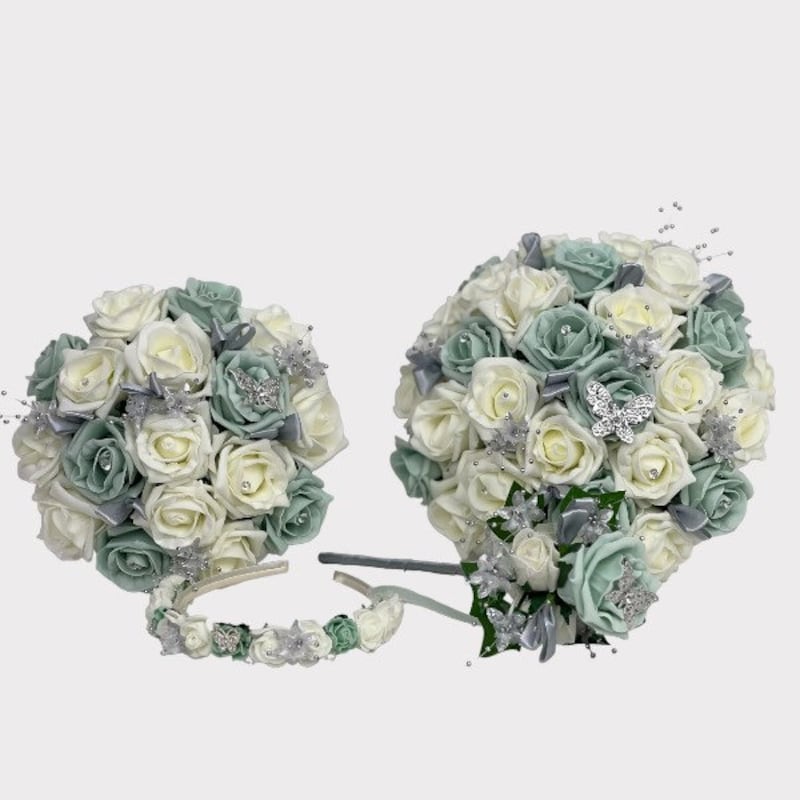 Mint Green Bouquet - Etsy