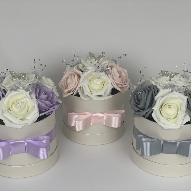 Round Flower Hat Box - Etsy