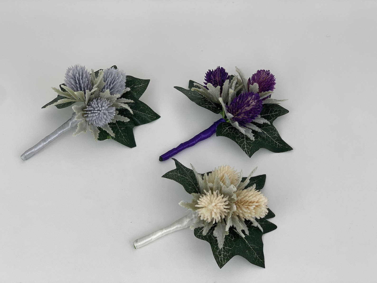 Scottish thistle buttonhole corsage artificial | Etsy