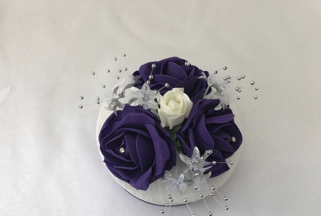 Wedding Flowers Cake Topper Bouquet - Etsy UK
