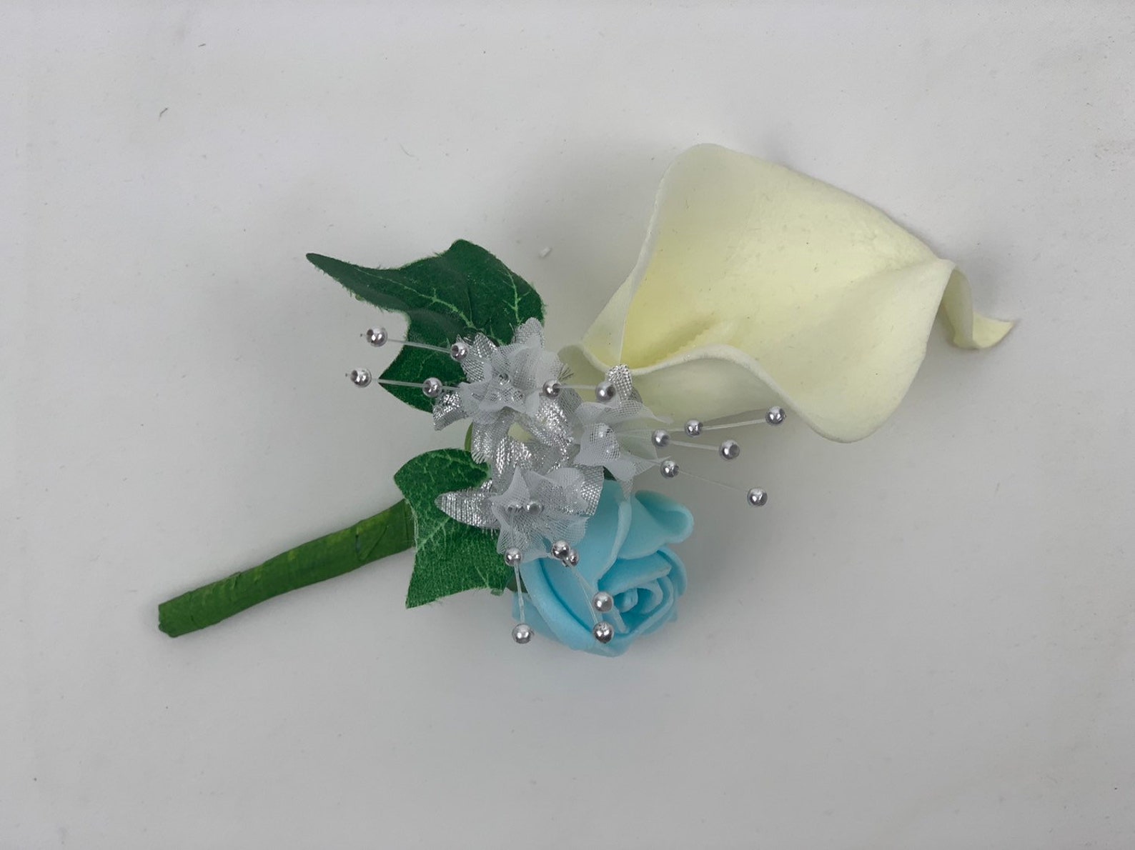 Wedding or Prom Calla Lily Flower Spray Corsage Buttonhole | Etsy UK