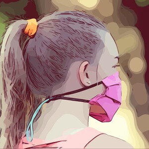 Mask STRAP W/ Ear-saver. Back-to-school Face Mask Strap Holder Keeps ...