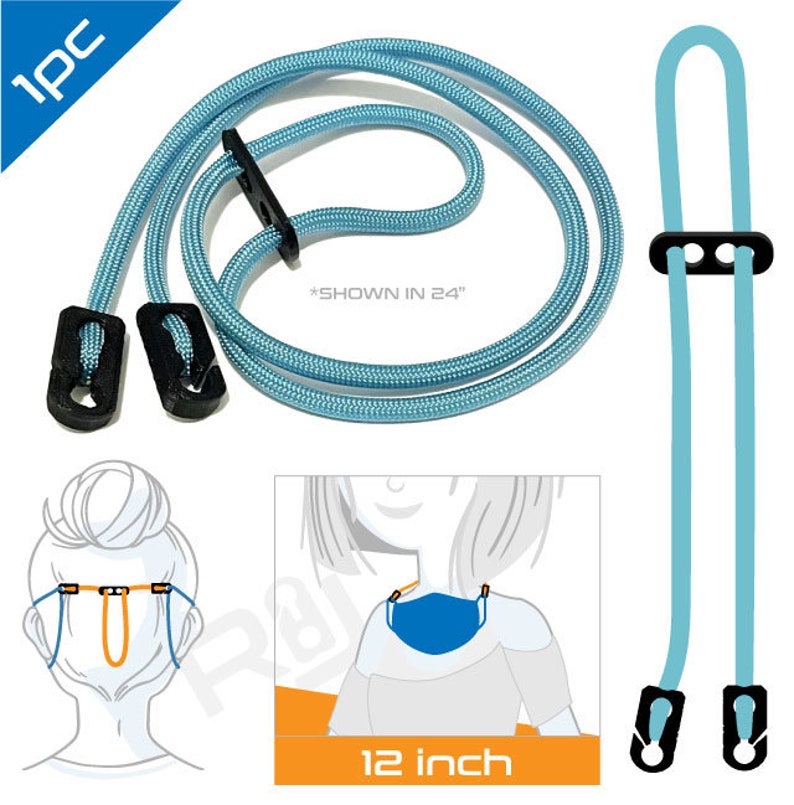 CAROLINA BLUE Ear Loop Extender for Face Masks Durable Made - Etsy