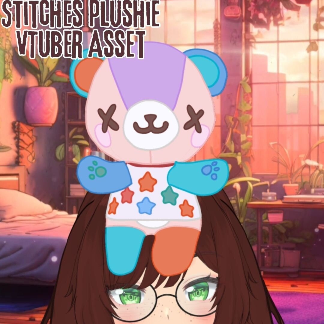 Stitches Plushie Vtuber Asset Stream Decoration Live2d Fully Rigged ...